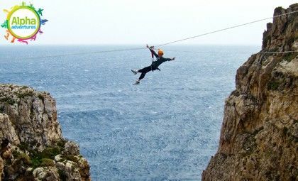 High speed Zip line fun open day! by Adventures - Malta's widest range ...